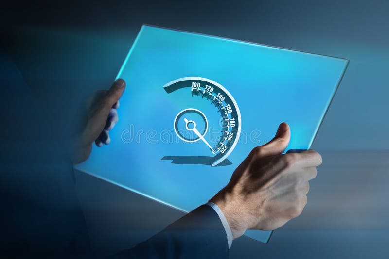 Sharp Acceleration of Internet Speed Stock Image - Image of development ...