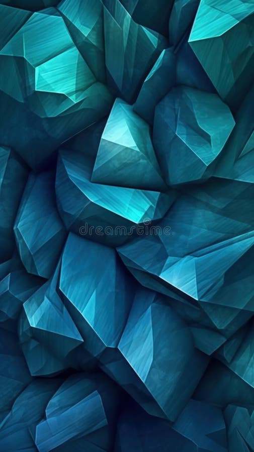 Sharp Angles in Dark Blue: an Abstract Background in the Style of Dark ...