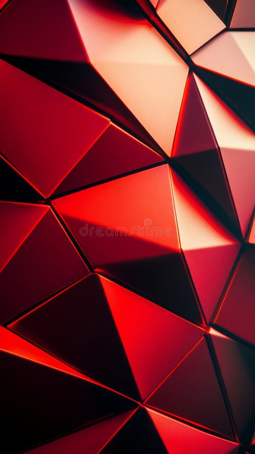 Sharp Angles and Faceted Surfaces in Geometric Red Patterns Generate a ...