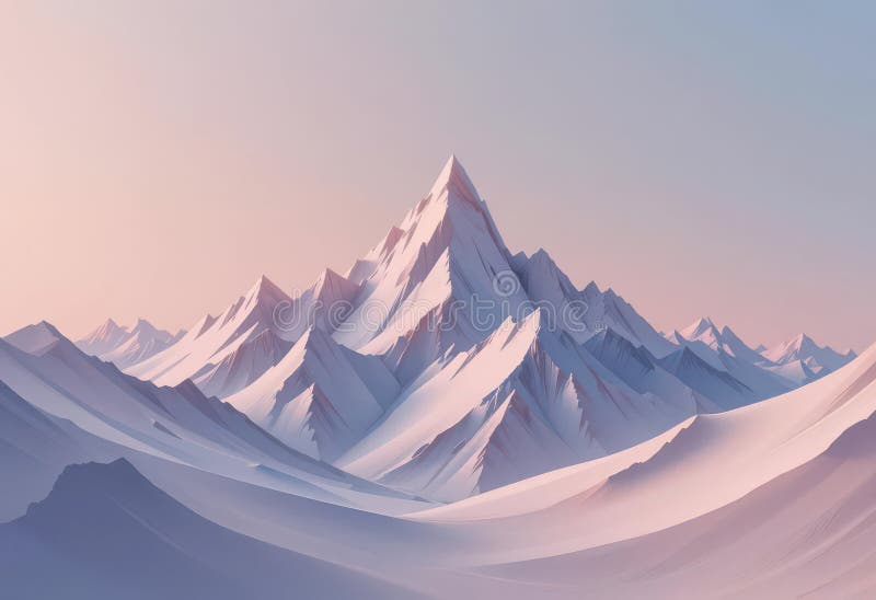 Sharp Angles and Smooth Gradients Define a Minimalist Mountain ...