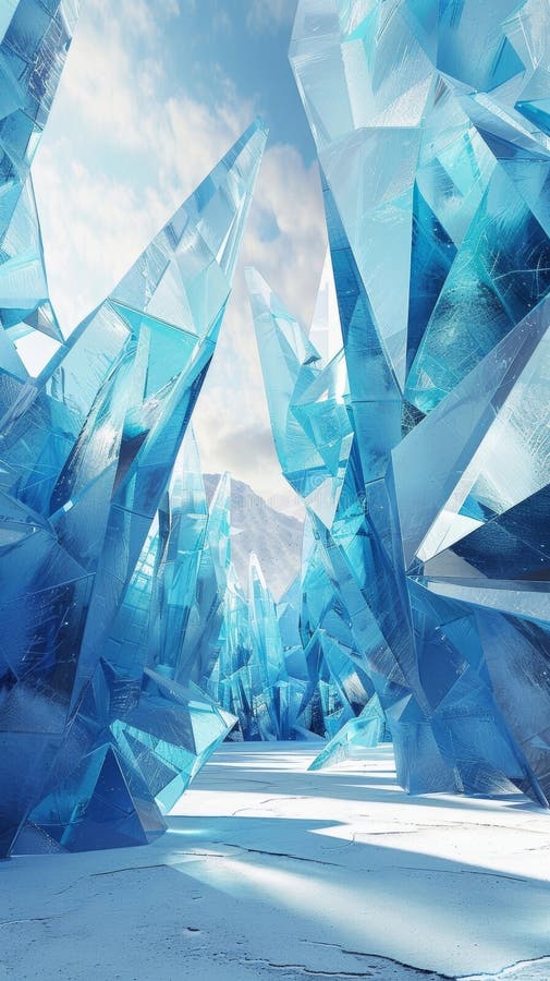 A Sharp Angular Design in Various Shades of Arctic Blue Evokes the ...