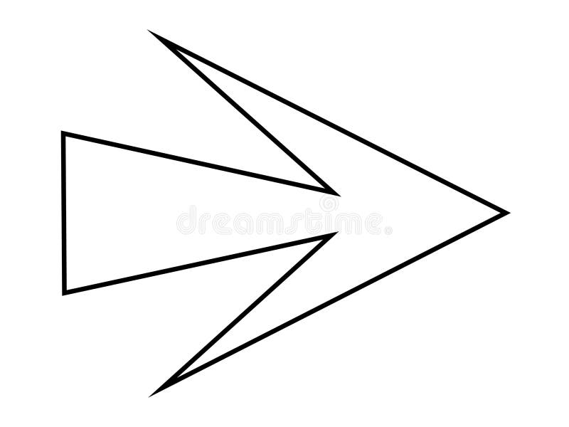 Sharp arrow stock illustration. Illustration of symmetry - 371960236