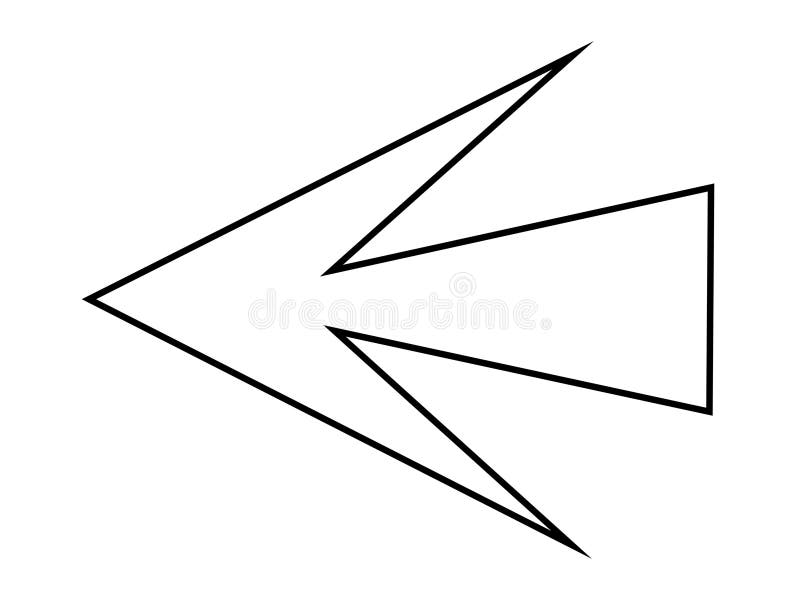 Sharp arrow stock illustration. Illustration of sketch - 371960255