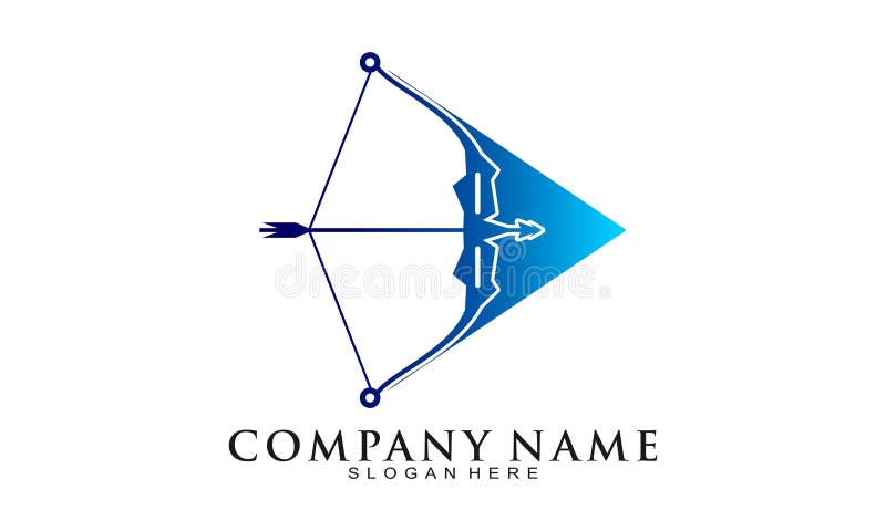 Sharp Arrow Illustration Vector Logo Stock Vector - Illustration of ...