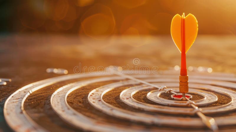 A Sharp Arrow Strikes the Bullseye, Representing Precision and Skill in ...