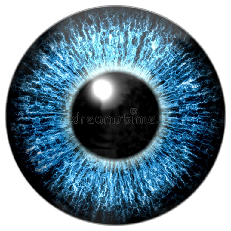 Sharp Attractive Deep Blue Eye Texture. Stock Illustration ...