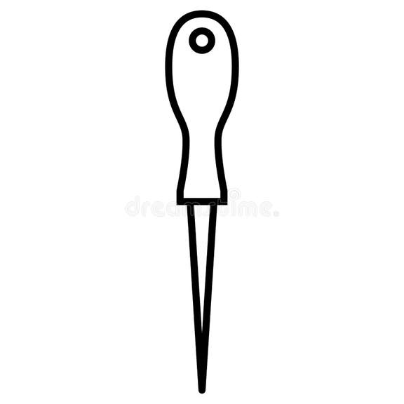 Sharp Awl Tool stock vector. Illustration of object, design - 89314764