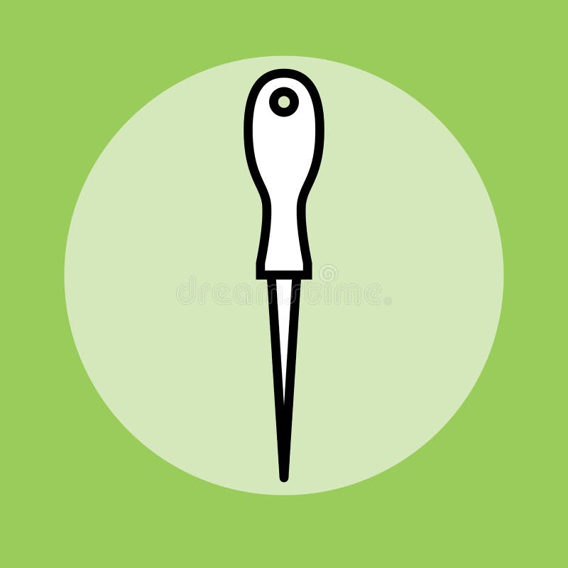 Sharp Awl Tool stock vector. Illustration of handwork - 89314908