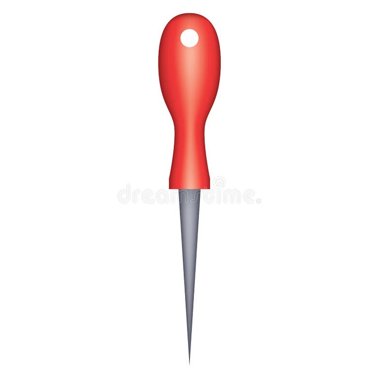 Sharp Awl Tool stock vector. Illustration of graphic - 89315054