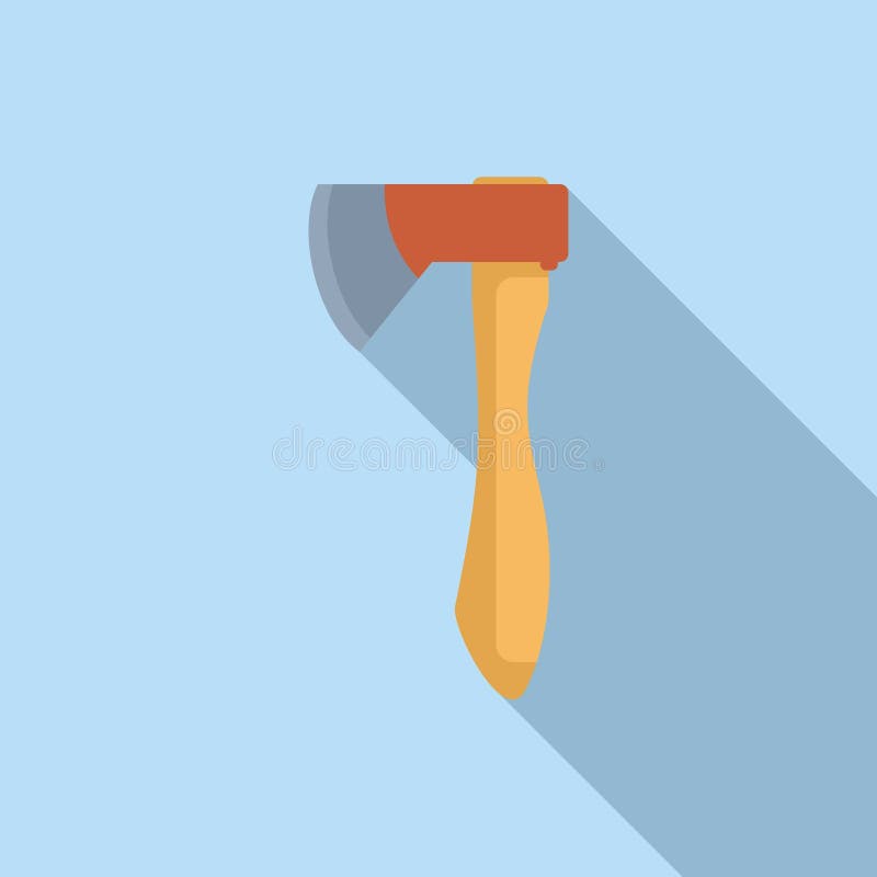 Sharp Axe with Wooden Handle for Cutting Wood Stock Illustration ...