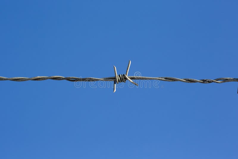 Sharp barb wire. stock image. Image of private, object - 80151245