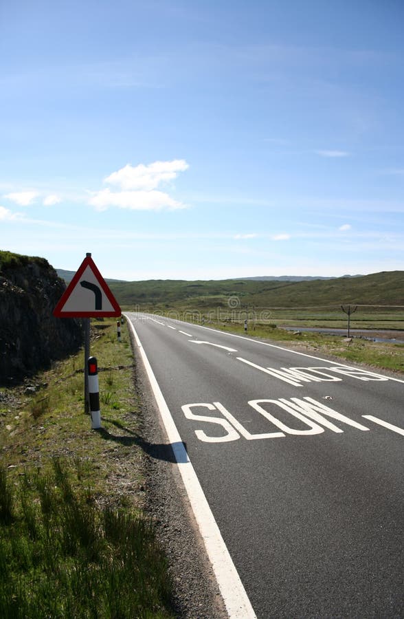 Sharp bend stock photo. Image of left, summer, slow, grass - 1786272