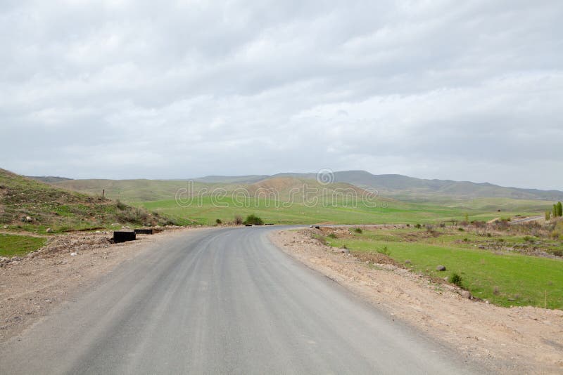 Sharp bend in the road stock photo. Image of nonurban - 35303560