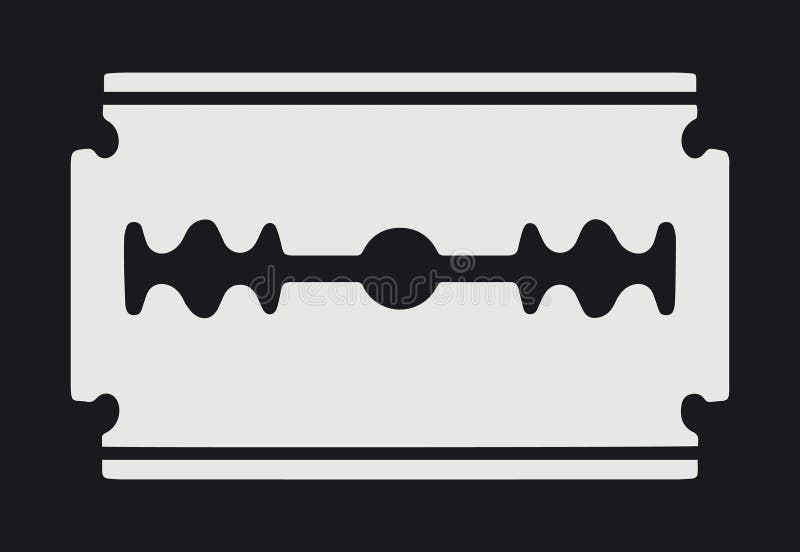 Sharp Blade Monochrome Vintage Emblem Stock Vector - Illustration of ...