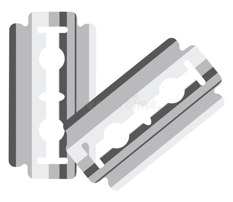 Sharp blades, icon stock vector. Illustration of hygiene - 261385273