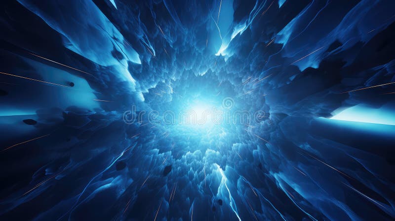 Sharp Blue Explosion Background Stock Illustration - Illustration of ...