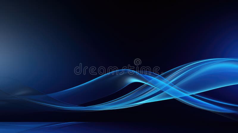 Sharp Blue Swoosh Background Stock Illustration - Illustration of power ...
