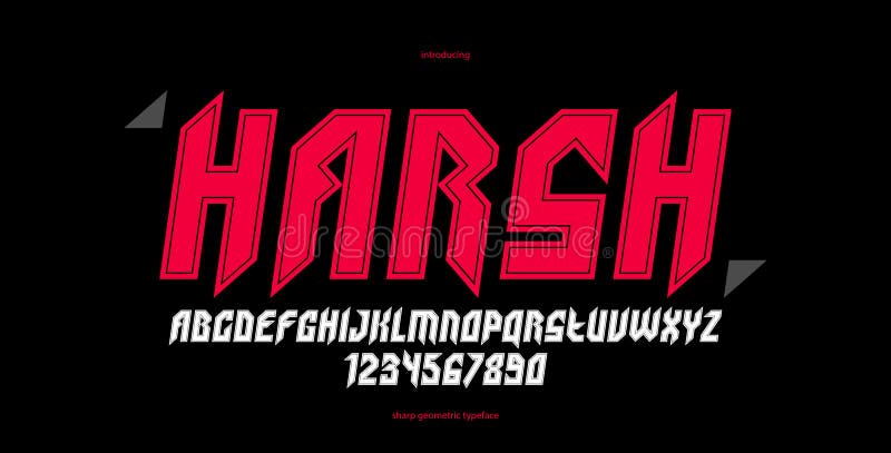 Sharp and Bold Vector Display Italic Font for Logo, Gothic or Heavy ...