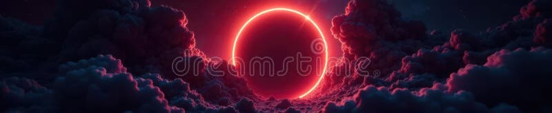 Sharp, Bright Circle of Light Piercing Absolute Blackness, Image, Black ...