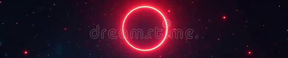 Sharp, Bright Circle of Light Piercing Absolute Blackness, Visual, Art ...