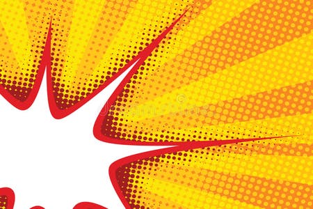 Sharp Bubble Comic Cloud in Pop Art Yellow Background Stock Vector ...