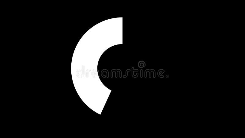 Sharp Circle Loading Loop Animation Stock Footage - Video of text ...
