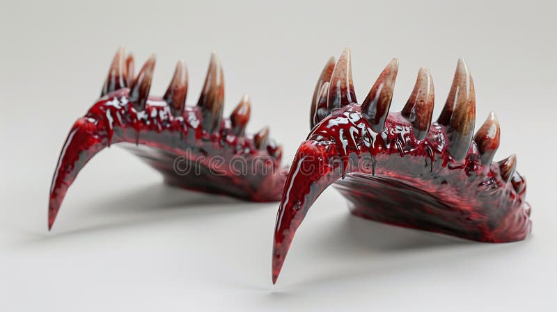 Sharp Claws with Bloody Details Stock Illustration - Illustration of ...