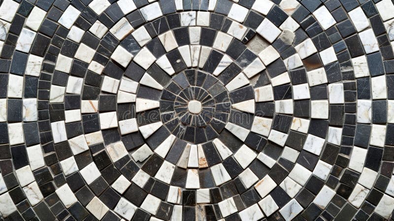The Sharp Clean Lines of Mosaic Tiles Forming a Symmetrical Pattern ...