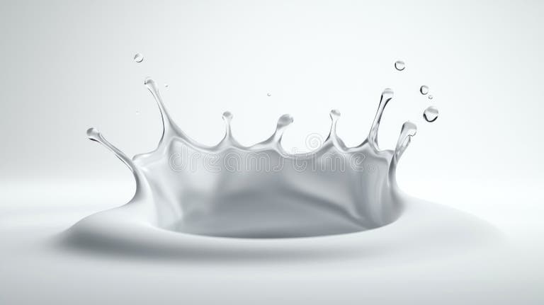 Sharp, Clean Splash of Clear Water Creates Stunning Visual Effect Stock ...