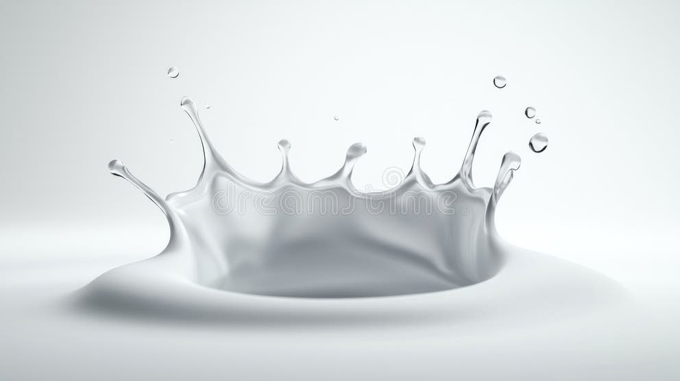 Sharp, Clean Splash of Clear Water Creates Stunning Visual Effect Stock ...