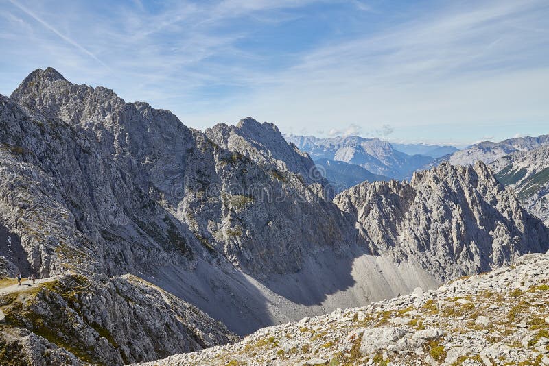Sharp Cliffs in in the Alps on a Sunny Stock Image - Image of sharp ...