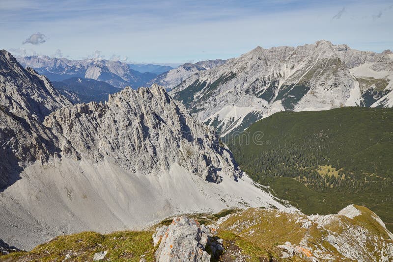 Sharp Cliffs in in the Alps on a Sunny Stock Photo - Image of natural ...