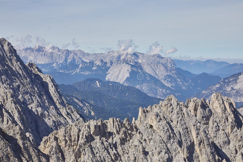 Sharp Cliffs in in the Alps on a Sunny Stock Photo - Image of tourism ...
