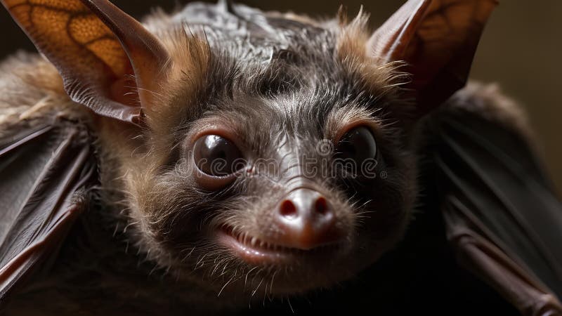 A Sharp, Close-up Shot of a Bat in 4k Resolution, Capturing Its Fine ...