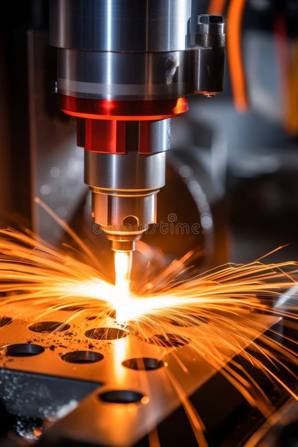 Sharp Cnc Drill Bit Against Blurred Machine Mechanics for Precise and ...
