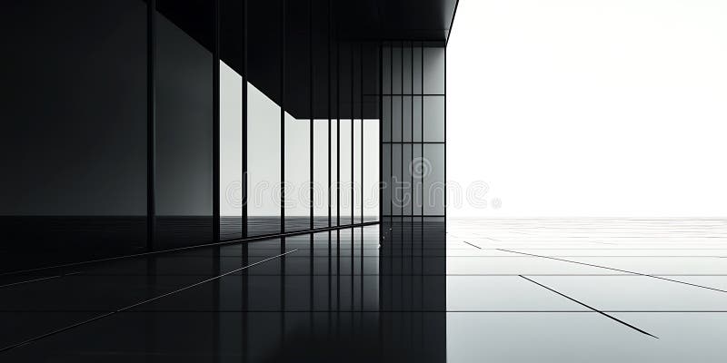 Sharp Contrasts of Black and White Define a Modern Space Where Light ...