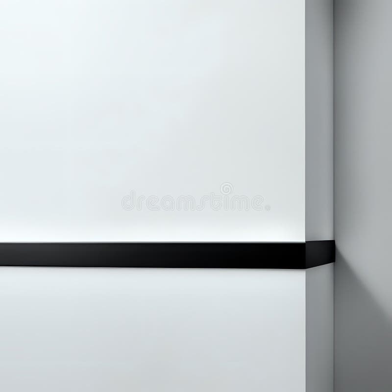 Sharp Corner of a Wall with Contrasting Black and White Background in ...