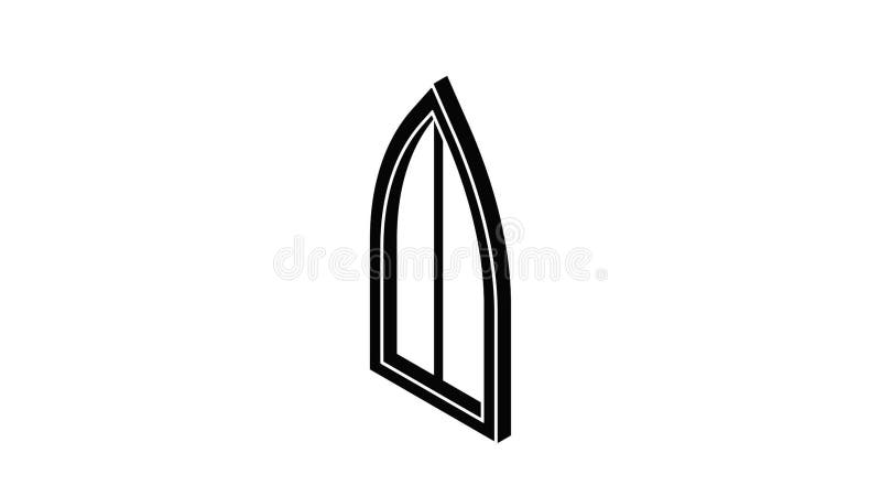 Sharp Corner Window Frame Icon Animation Stock Video - Video of ...