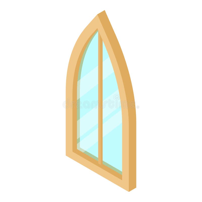 Sharp Corner Window Frame Icon, Isometric 3d Style Stock Vector ...