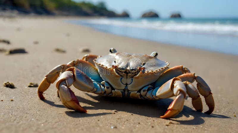 Sharp Crab Details on Fuzzy Background Stock Photo - Image of island ...