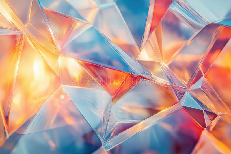 Sharp Crystalline Glass Structures Refracting Vivid Light into ...