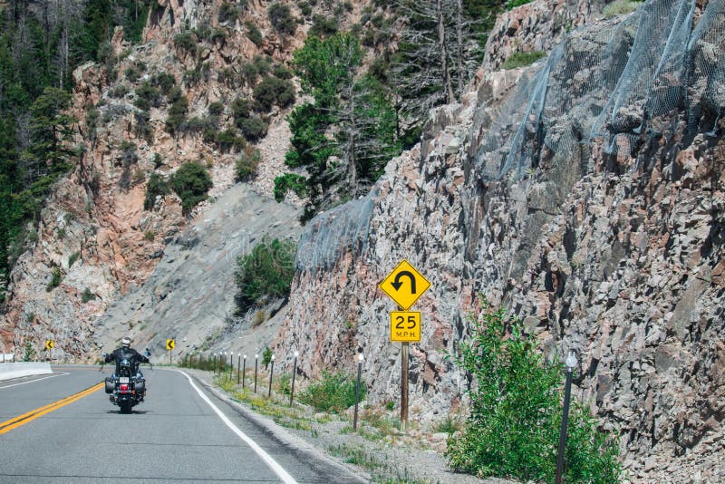 Switchback curve stock photo. Image of dangerous, winter - 65740852