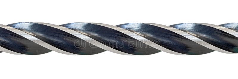 Sharp Cuts of Screw-threads on Wood Drill, Macro View. Stock Photo ...