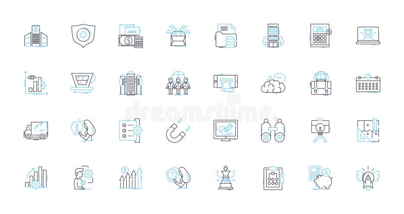 Sharp Decision Linear Icons Set. Rational, Clear-headed, Judicious ...