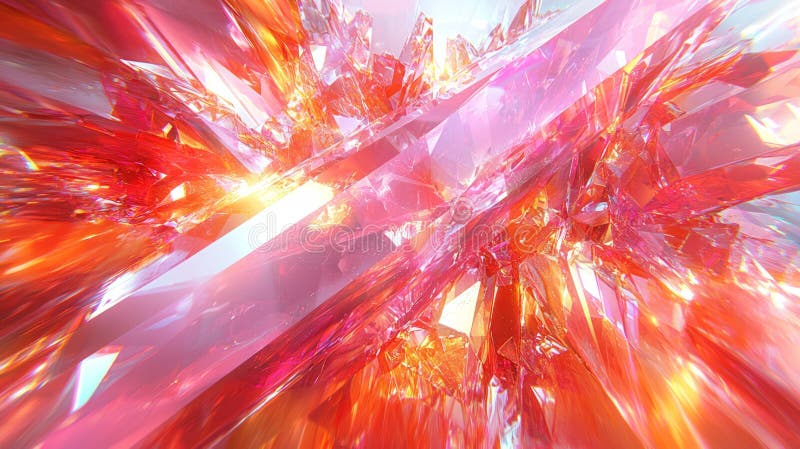 Sharp Defined Lines and Clear Vibrant Colors Create Abstract ...