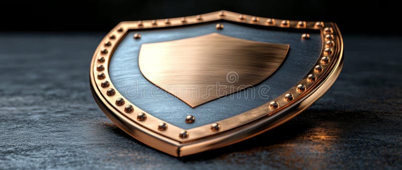 A Sharp, Detailed Image of a Sleek, Modern Security Shield Icon Against ...