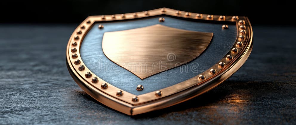 A Sharp, Detailed Image of a Sleek, Modern Security Shield Icon Against ...