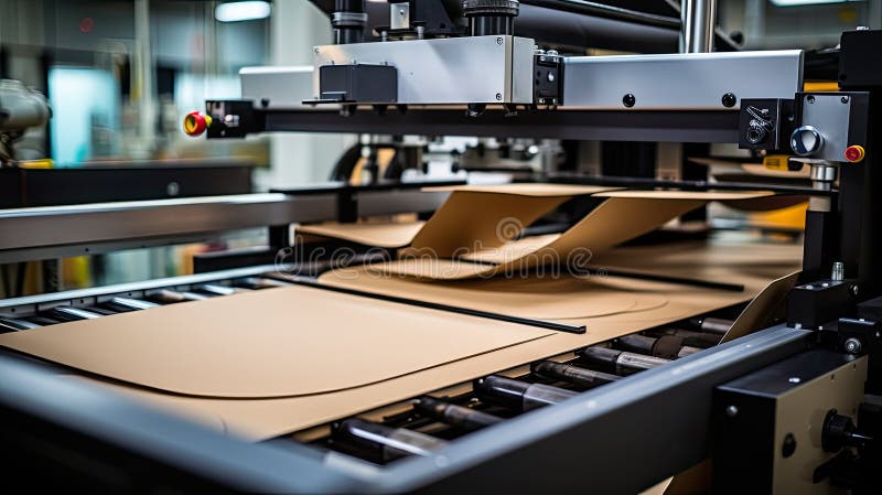 Sharp Die Cutting Press Equipment Stock Illustration - Illustration of ...