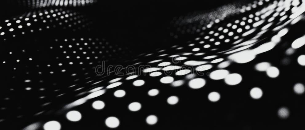 Sharp Dot Texture Overlay Creating a Defined Pattern on a Black ...