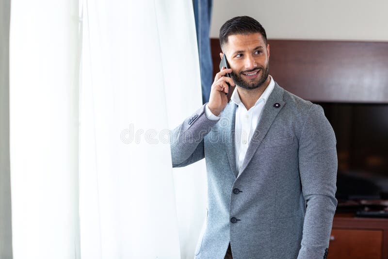 Sharp Dressed Businessman Talking on the Phone Stock Photo - Image of ...